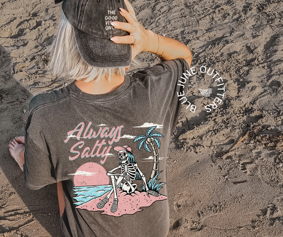 Always Salty Skeleton Beach | Comfort Colors® Surfer Tee – ZEN